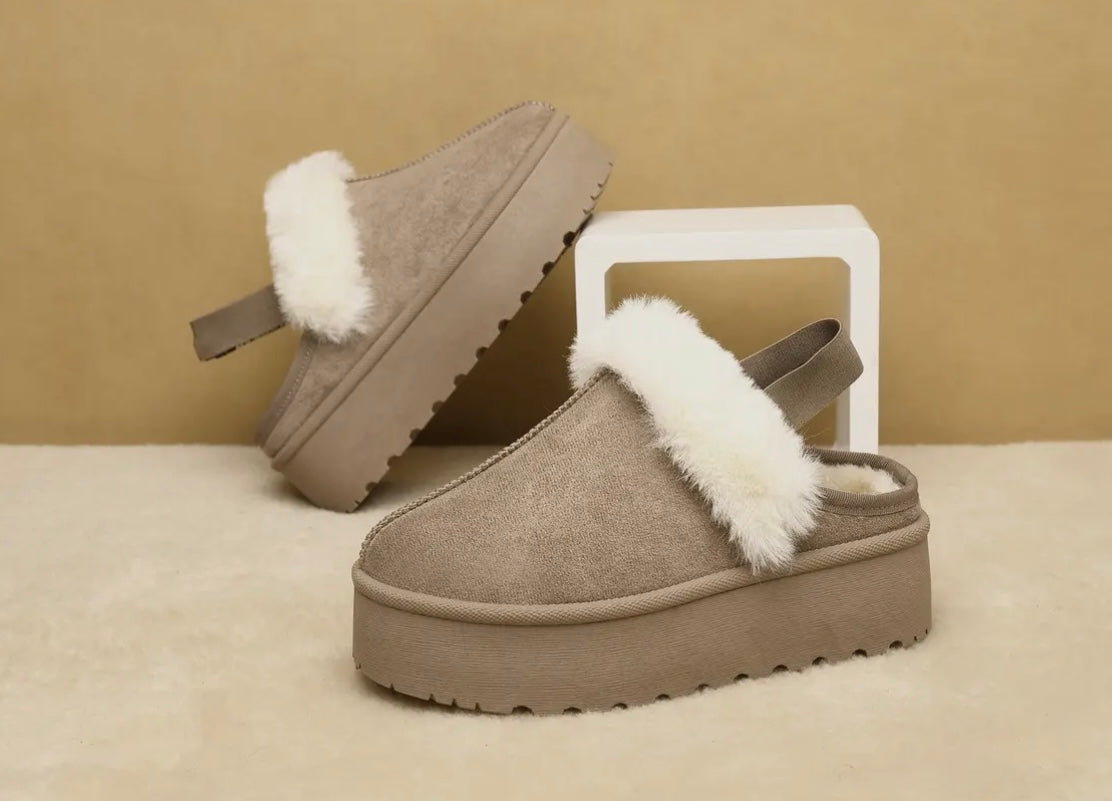 Cozy Slippers with Strap | Backroad Social Trade Co.